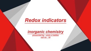 Redox indicators | PDF