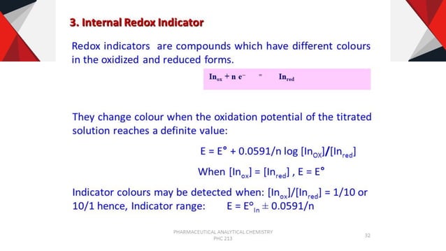 Redox indicators | PDF