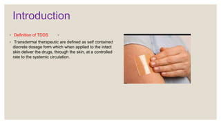 Permeation enhancer of Transdermal drug delivery system | PPTX
