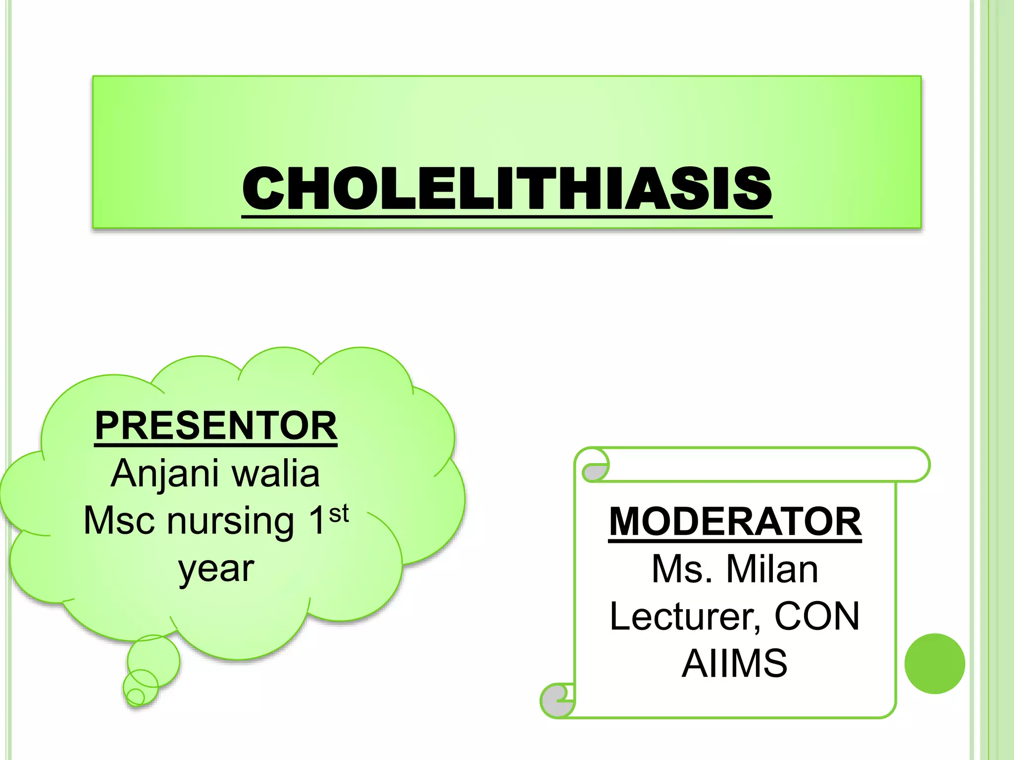 Presentation cholelithiasis | PPTX
