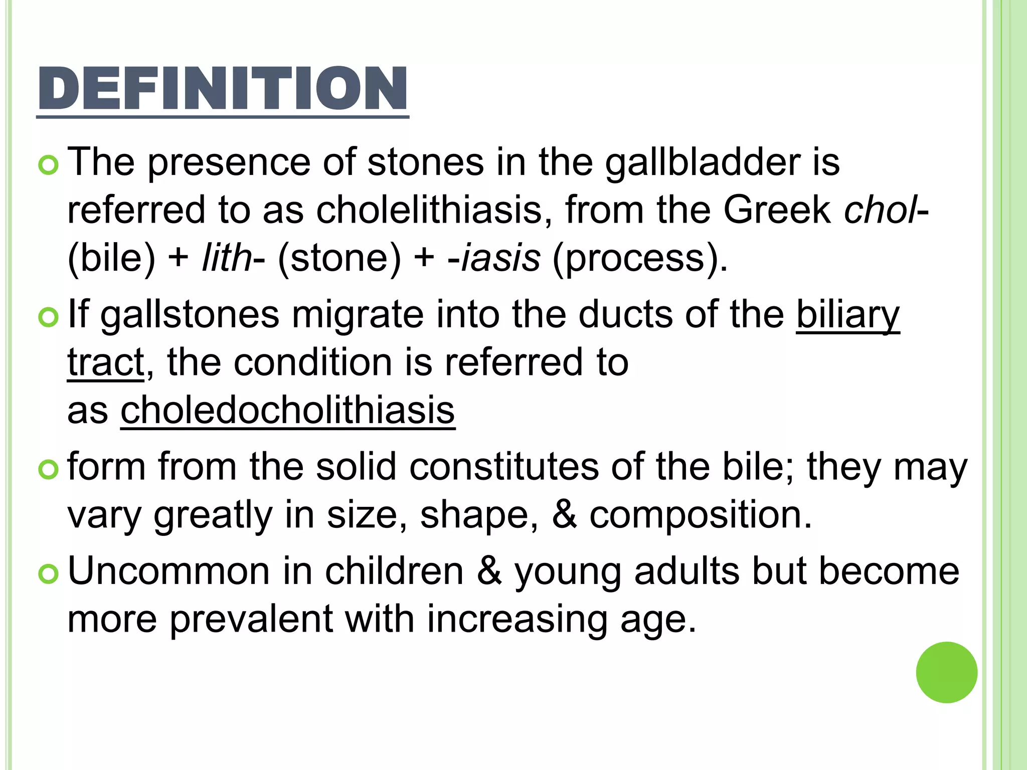 Presentation cholelithiasis | PPTX