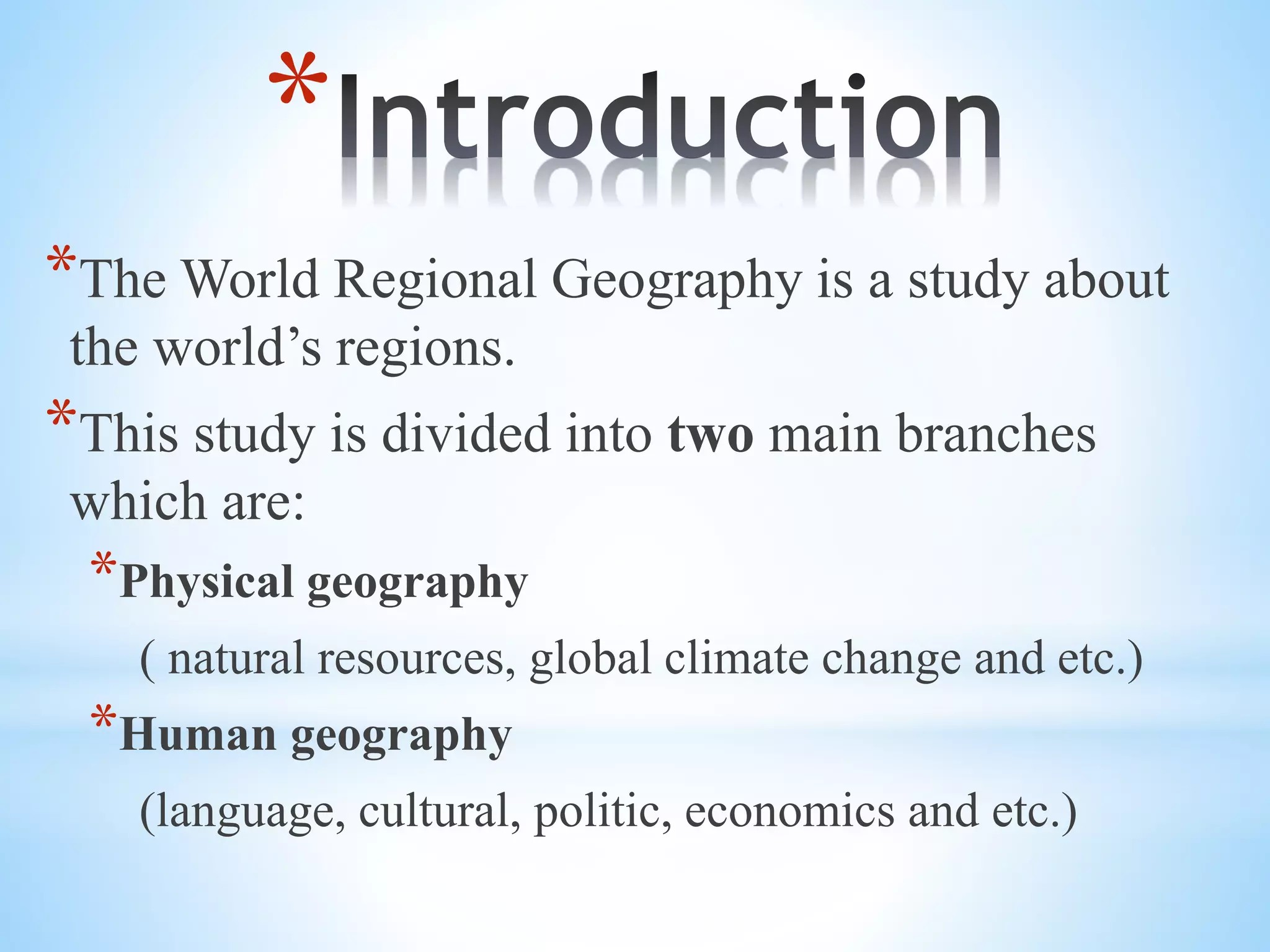 Topic 2: The Elements of Regional Geography | PPTX | Geography | Science