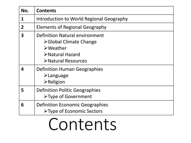 world regional geography | PPTX