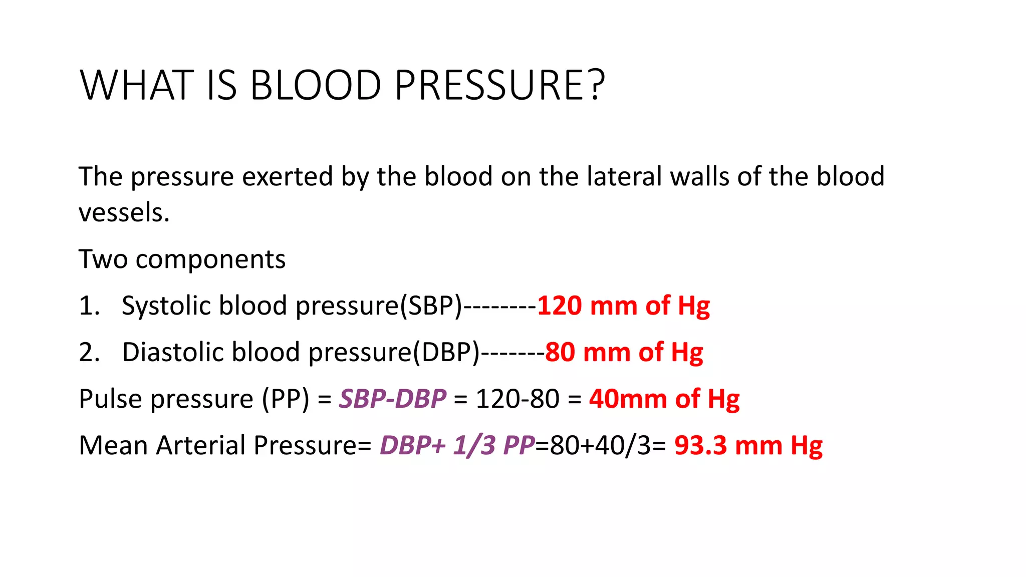 Long-term control of blood pressure | PPTX