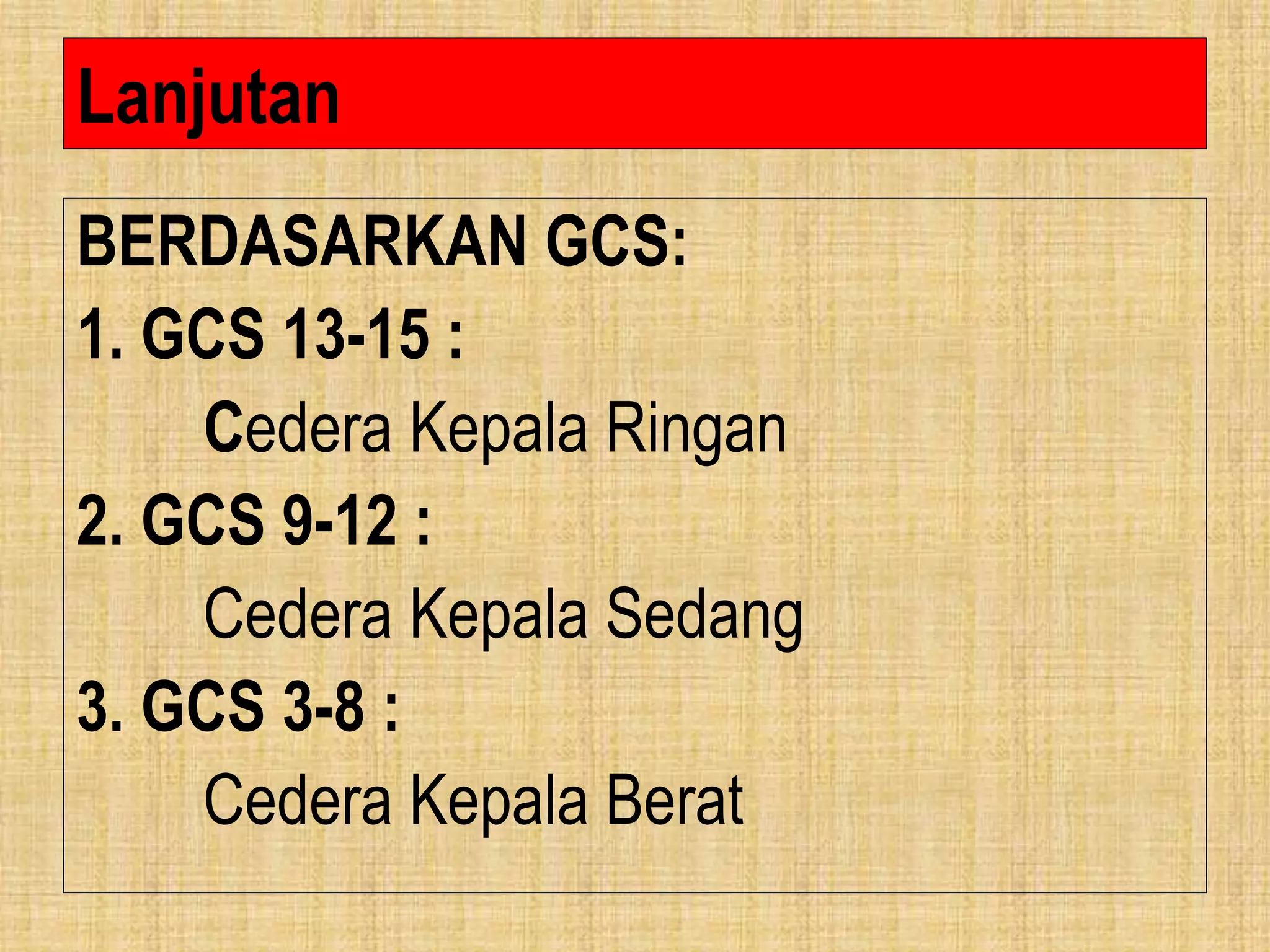 Cidera Kepala | PPTX