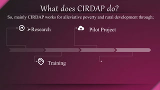 CIRDAP_Centre on Integrated Rural Development for Asia and the Pacific ...
