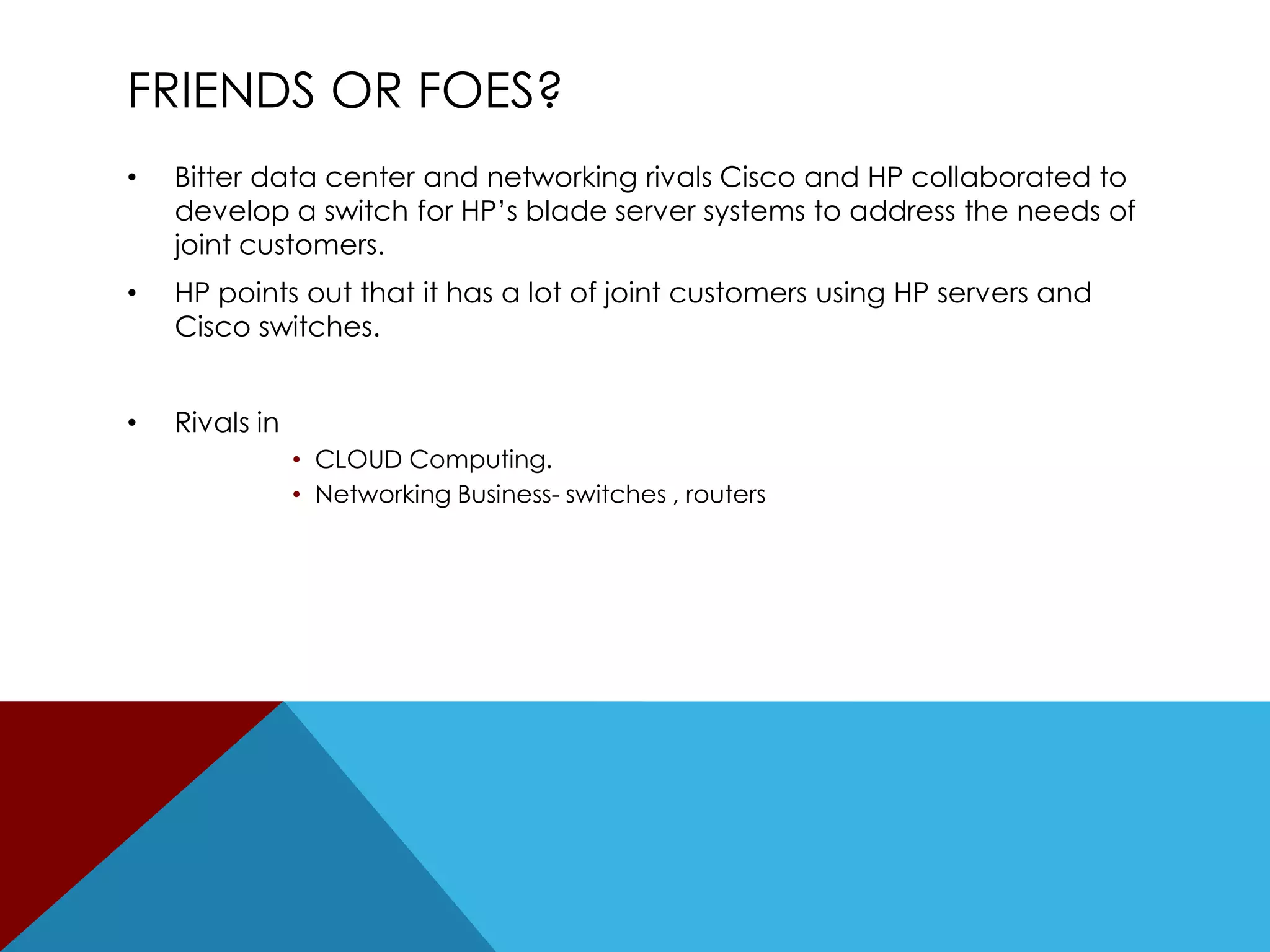 Presentation CISCO & HP | PPTX