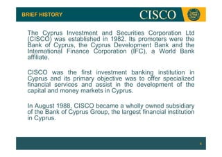 CISCO Investment Banking | PDF