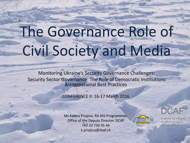 Governance Role of Civil Society in SSR | PPT