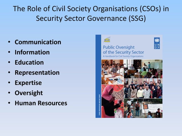 Governance Role of Civil Society in SSR | PPT