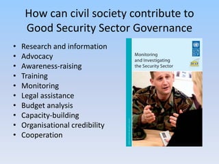 Governance Role of Civil Society in SSR | PPT
