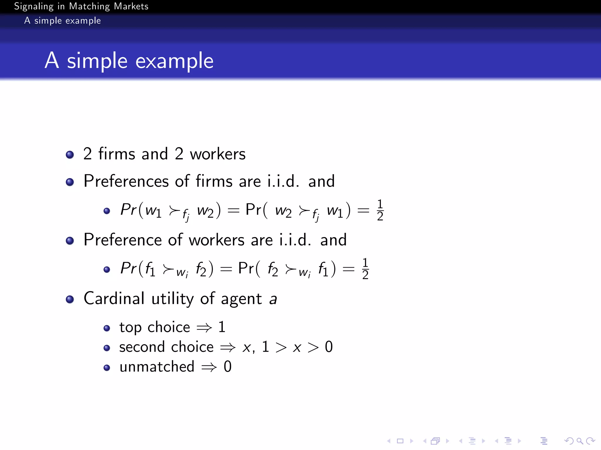 Signaling in matching markets | PPT