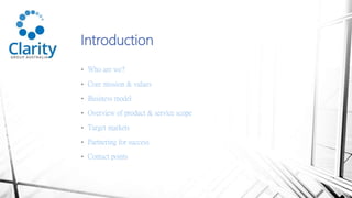 Introduction to Clarity Group Australia | PPT
