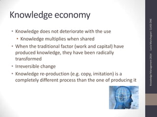 Knowledge management intro class | PPT