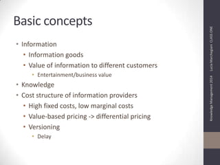 Knowledge management intro class | PPT