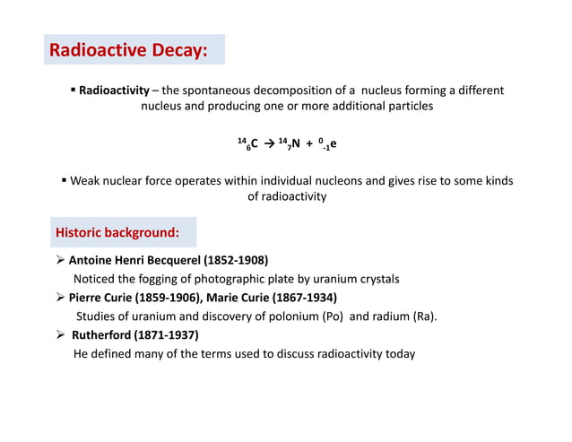 Successive radioactive decay and Radioactive Equilibrium: M Choudhary | PDF
