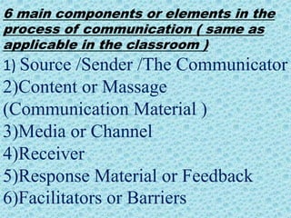 Presentation classroom communication | PPTX