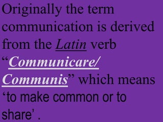 Presentation classroom communication | PPTX