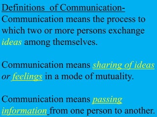 Presentation classroom communication | PPTX