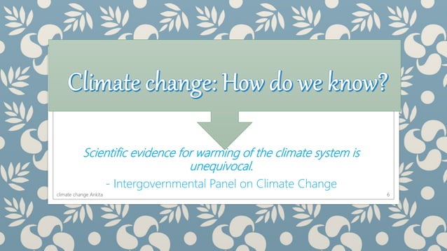 Presentation on climate change | PPTX | Weather | Science