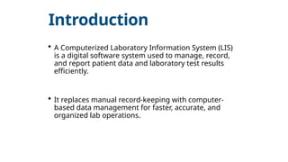 Presentation on computerized laboratory information system.pptx