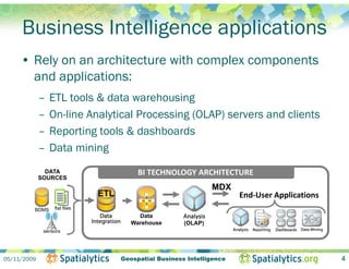 Open Source Geospatial Business Intelligence (Geo-BI) | PPT