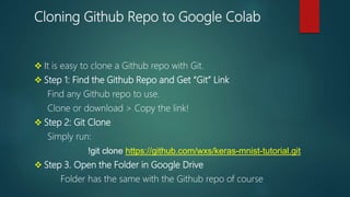 Introduction to using google colab | PPTX