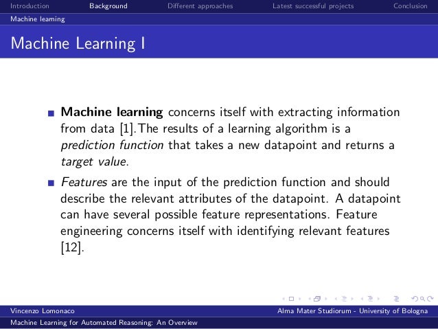 Machine Learning for Automated Reasoning: An Overview