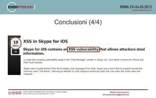SQL Injection & Cross Site Scripting, by Stefano Santomauro | PPT