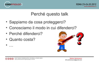 SQL Injection & Cross Site Scripting, by Stefano Santomauro | PPT