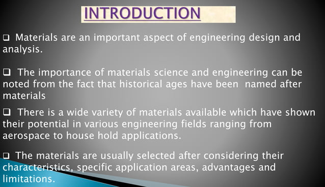 ENGG MATERIALpptx | PPT