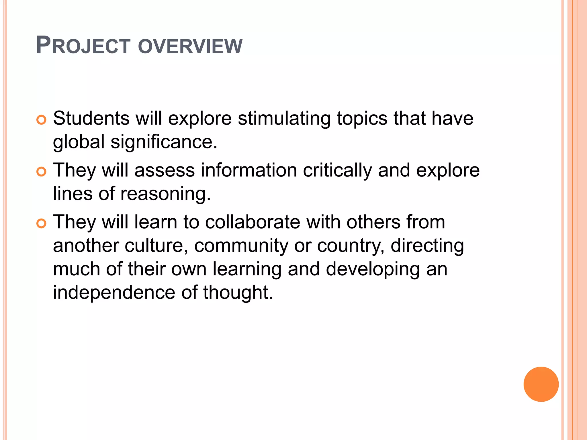 Presentation Global perspective Project | PPTX