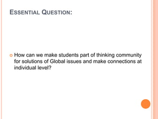 Presentation Global perspective Project | PPTX | Educational Assessment ...