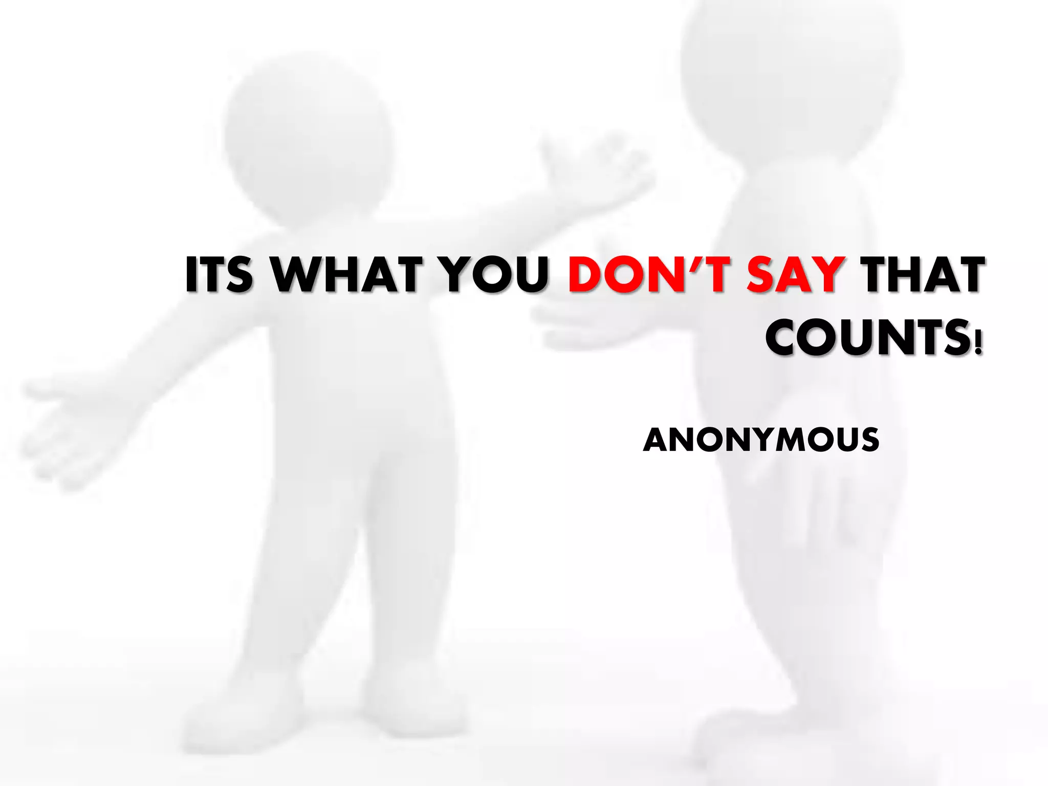 Communicating Non-verbally: Guidelines to Improve Non-verbal ...