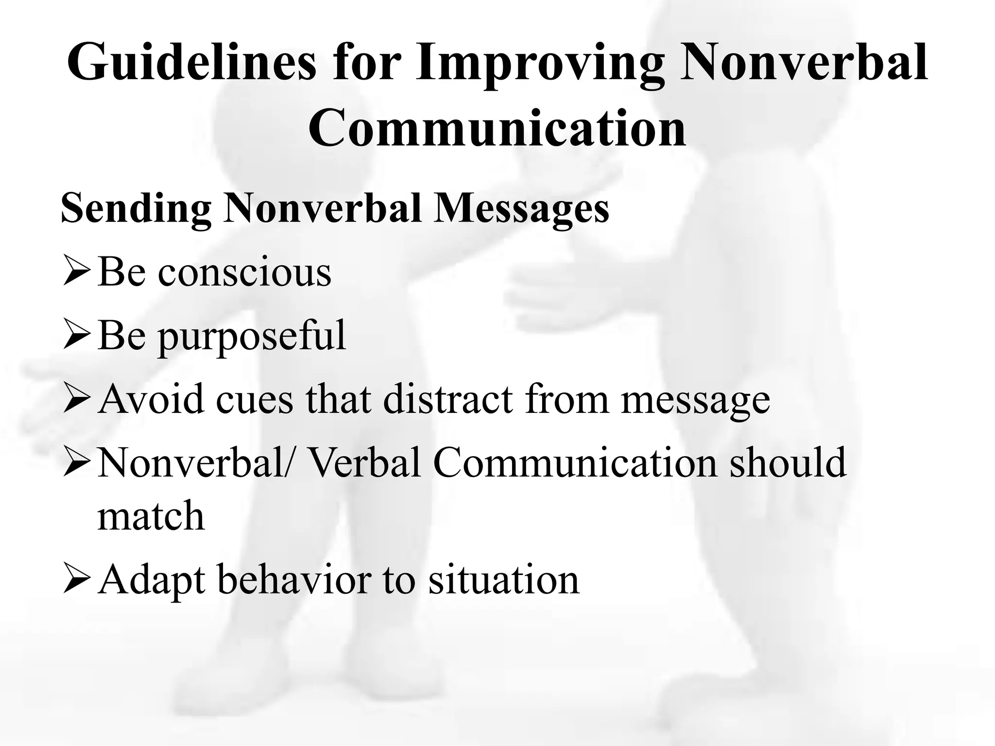 Communicating Non-verbally: Guidelines to Improve Non-verbal ...