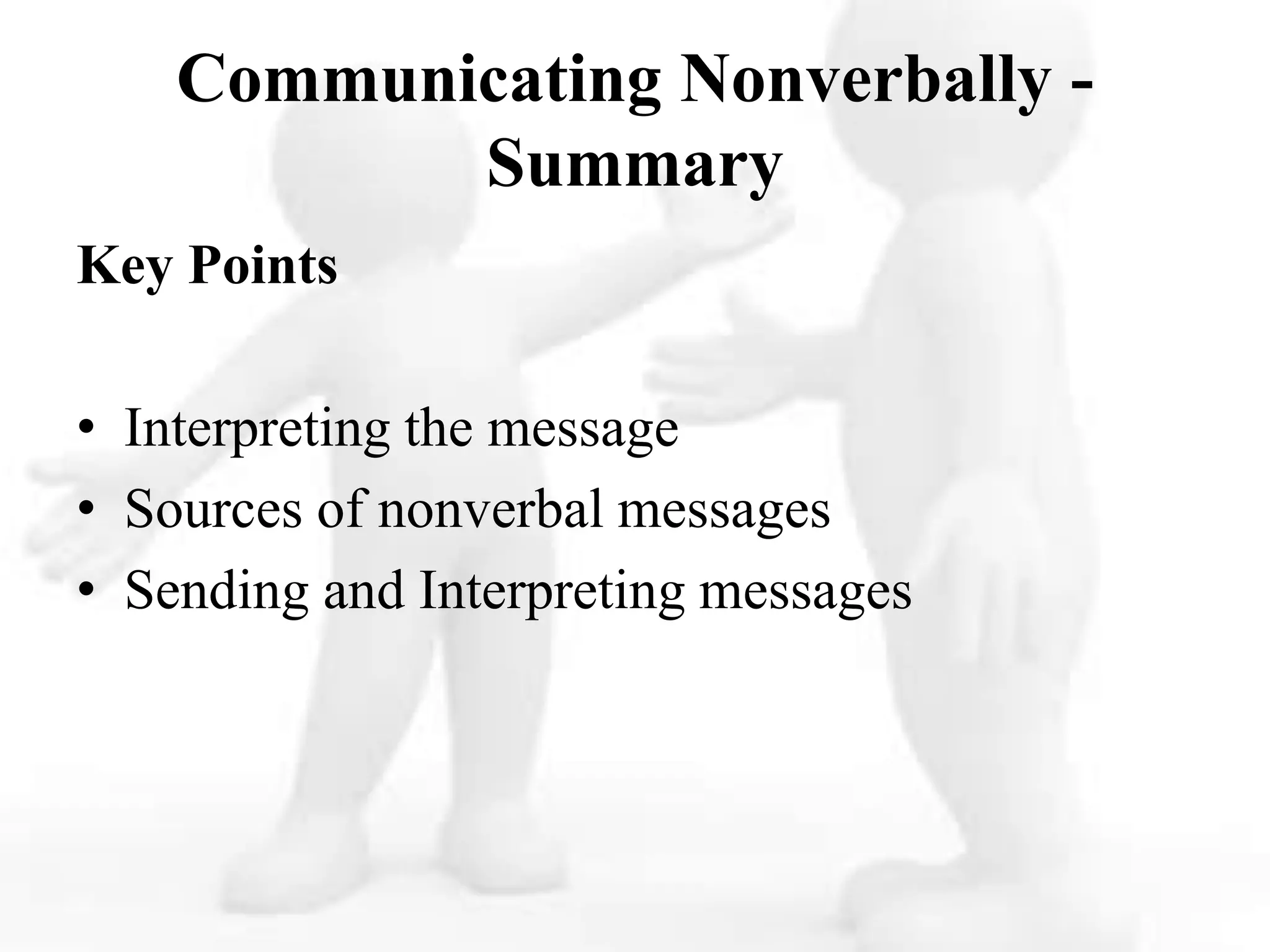 Communicating Non-verbally: Guidelines to Improve Non-verbal ...