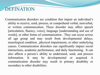 PRESENTATION COMMUNICATION DISORDER.pptx