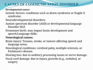 PRESENTATION COMMUNICATION DISORDER.pptx