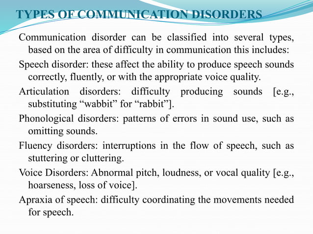 PRESENTATION COMMUNICATION DISORDER.pptx