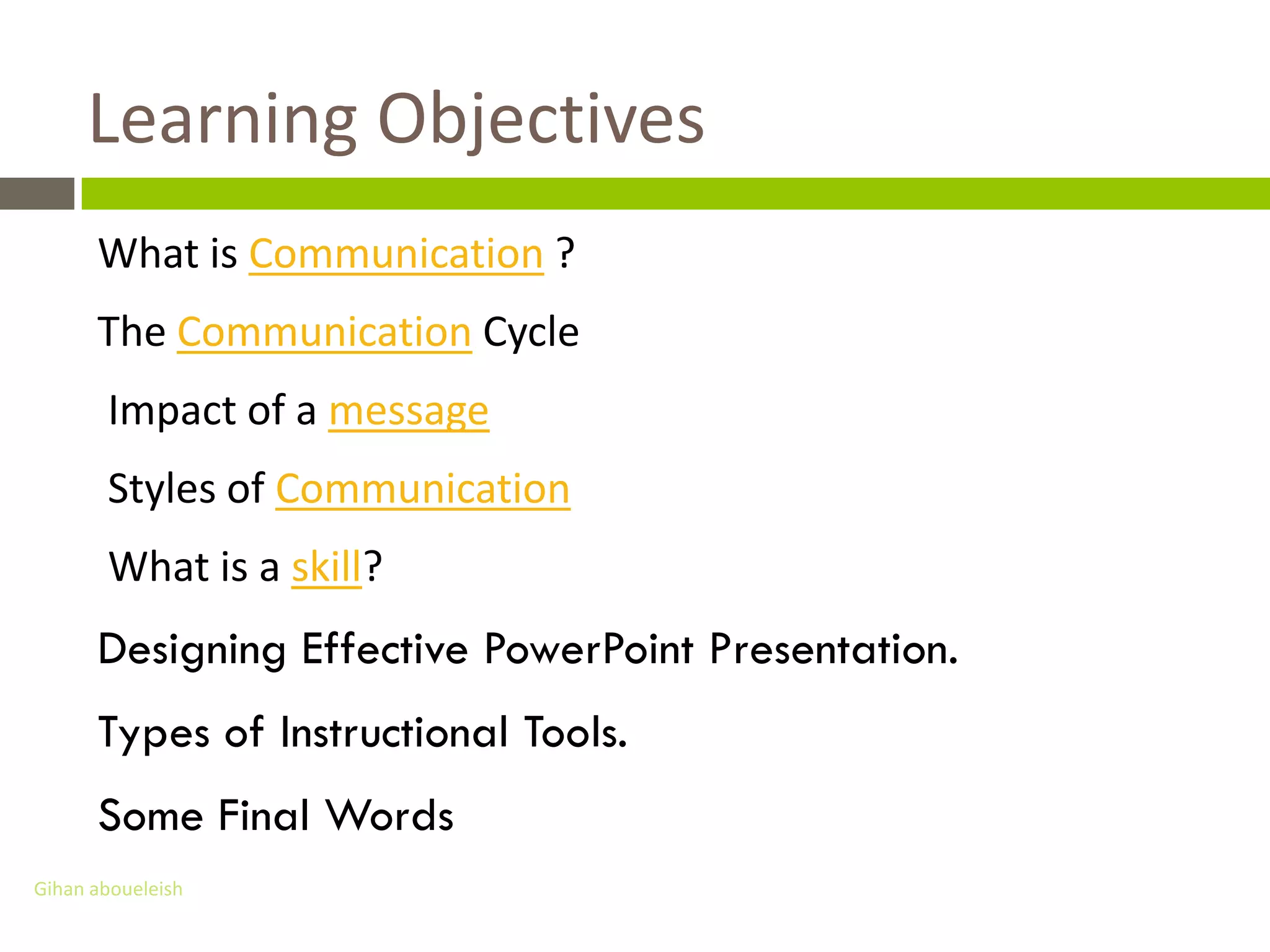 Presentation & communication skills | PDF