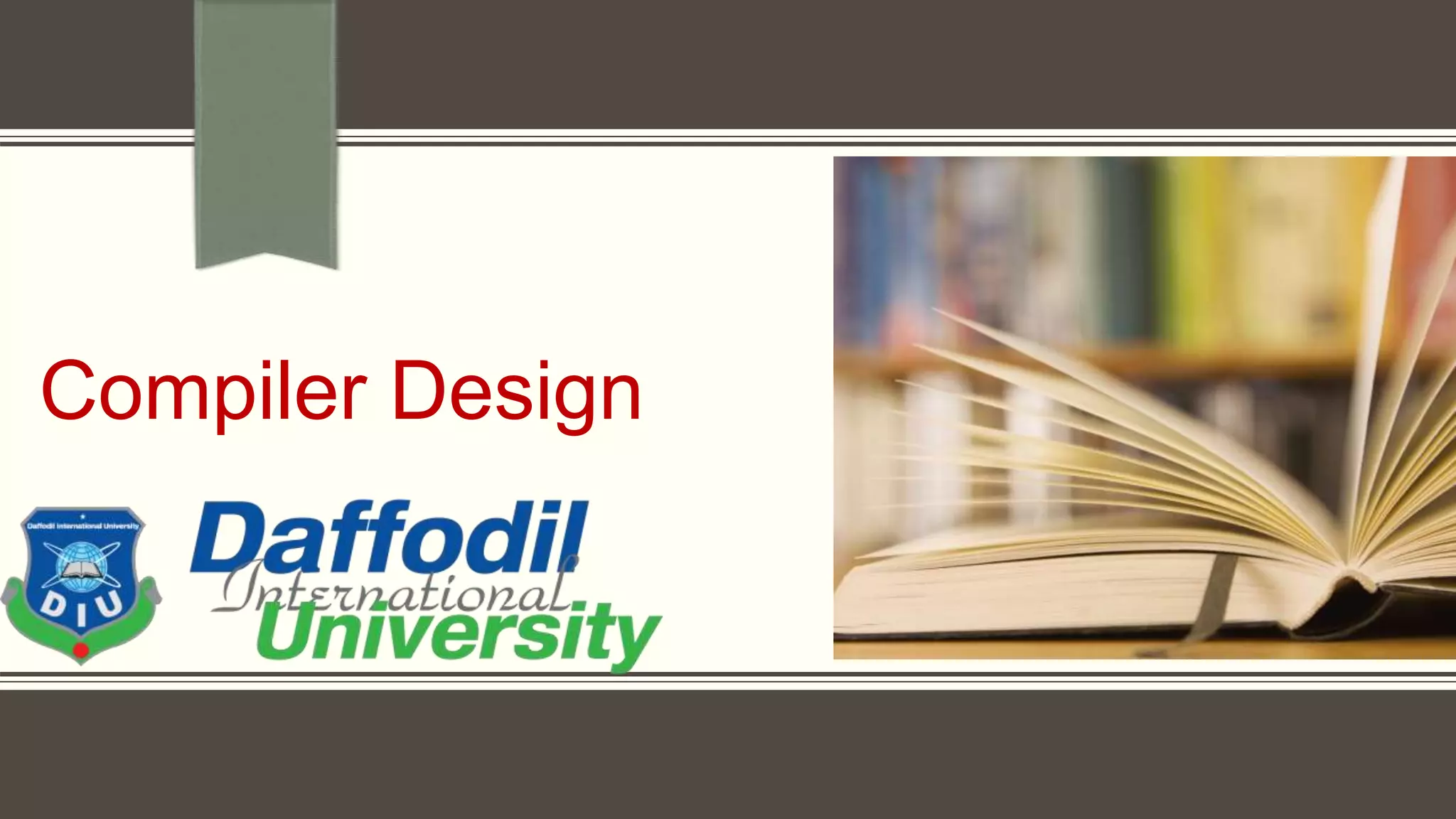 Presentation compiler design | PPTX