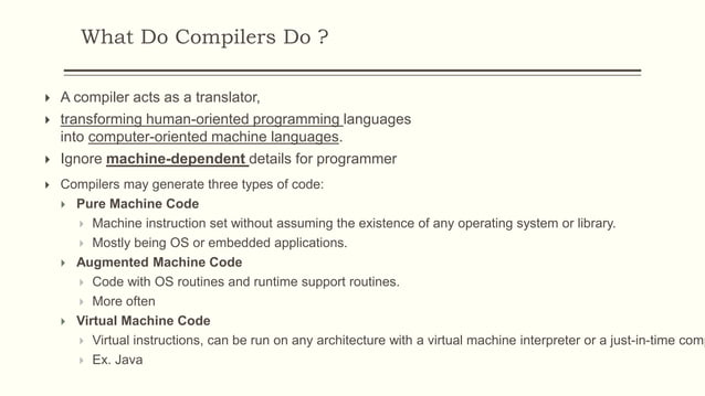 Presentation compiler design | PPTX