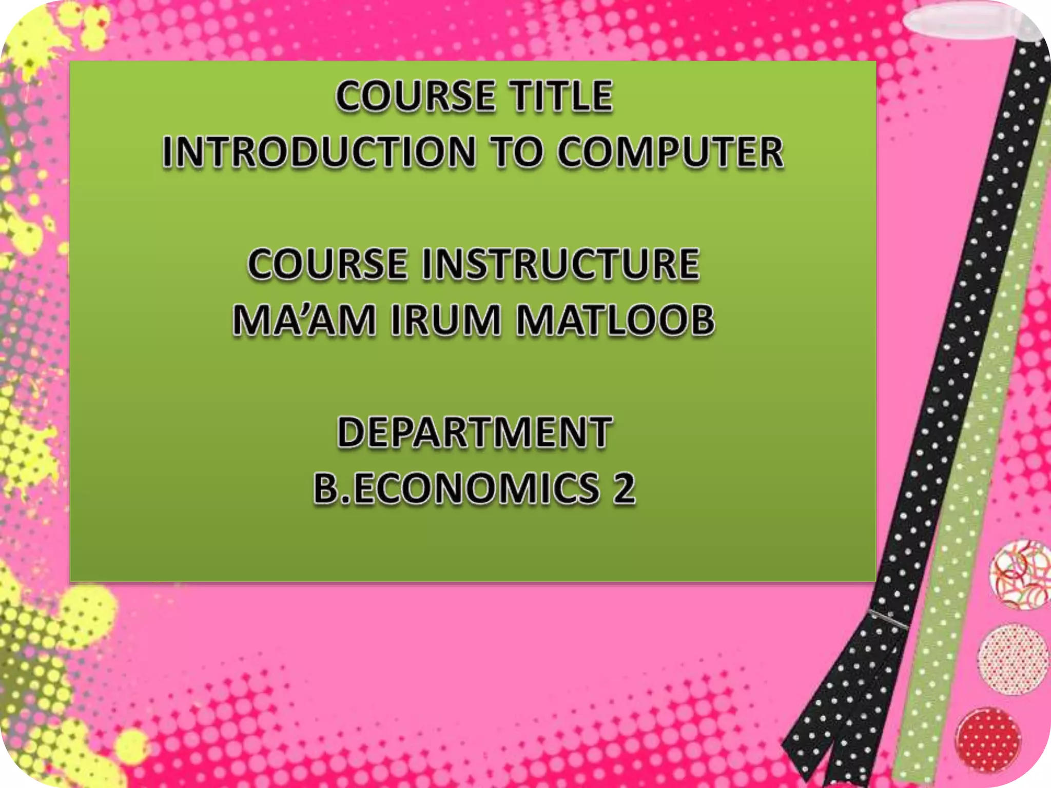 Presentation computer | PPT