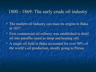 Oil Prices :The past | PPT