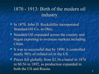 Oil Prices :The past | PPT | Commodities | Economy
