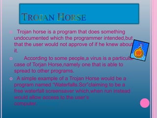 virus salami attack and trojan horse | PPTX