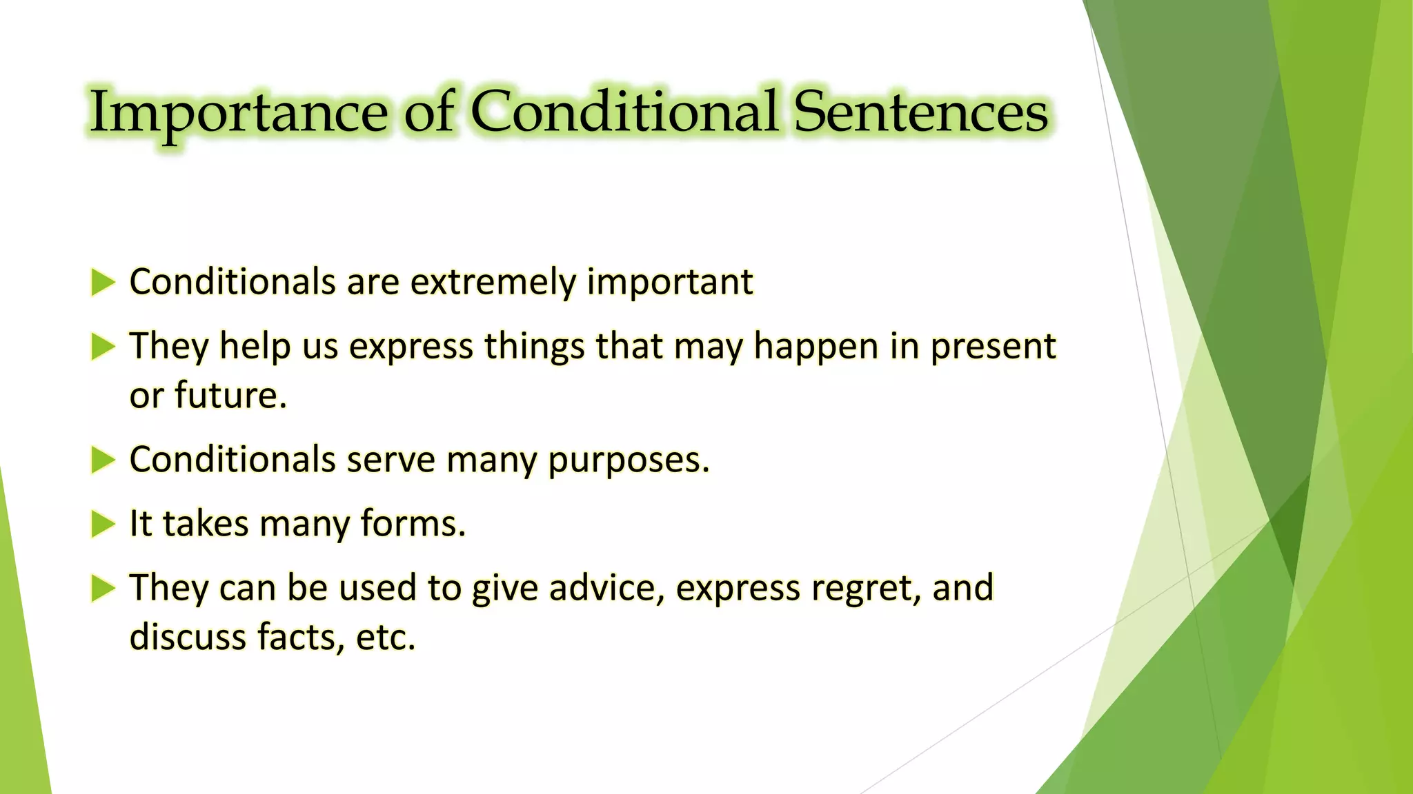 English conditional Sentences | PPTX