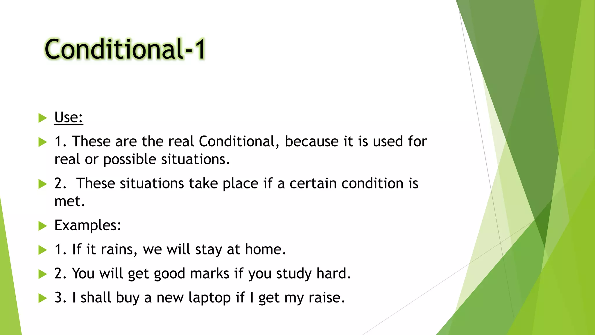 English conditional Sentences | PPTX