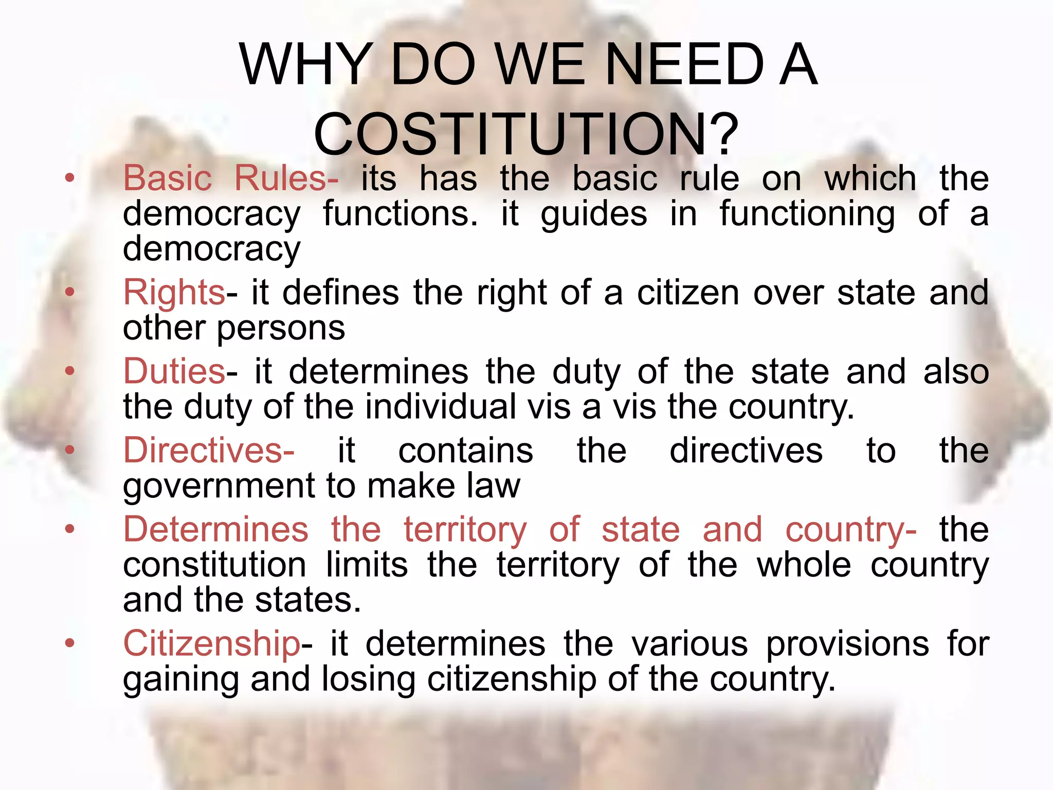 Introduction to Constitution of india | PPTX
