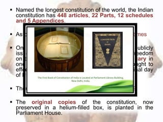 Introduction to Constitution of india | PPTX